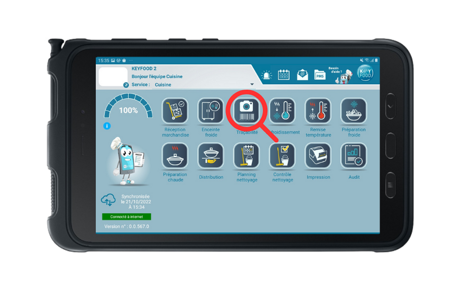 Fonctionnalités - traçabilité